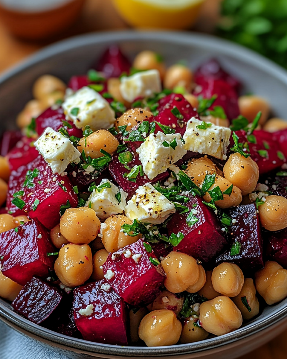 Chickpea Beet Feta Salad – 5 Stunning Benefits & Recipe
