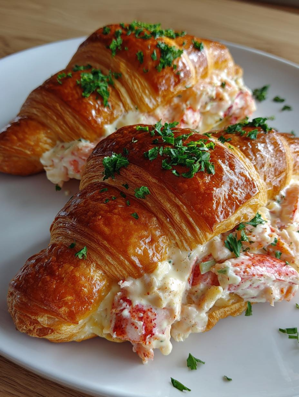 Buttery Lobster Croissant Rolls - Sanji Cuisine