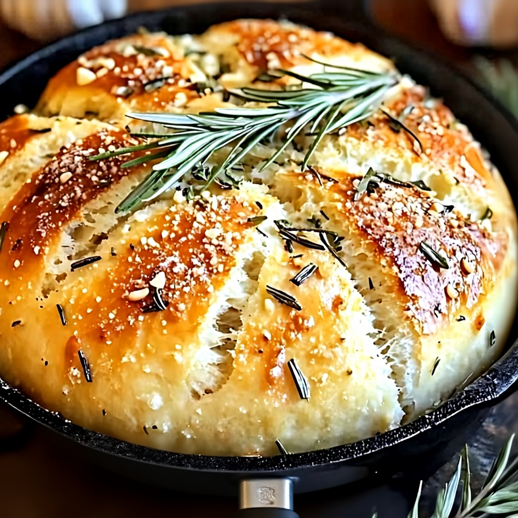 The Ultimate Guide to Rustic Garlic Rosemary Skillet Bread - Sanji Cuisine