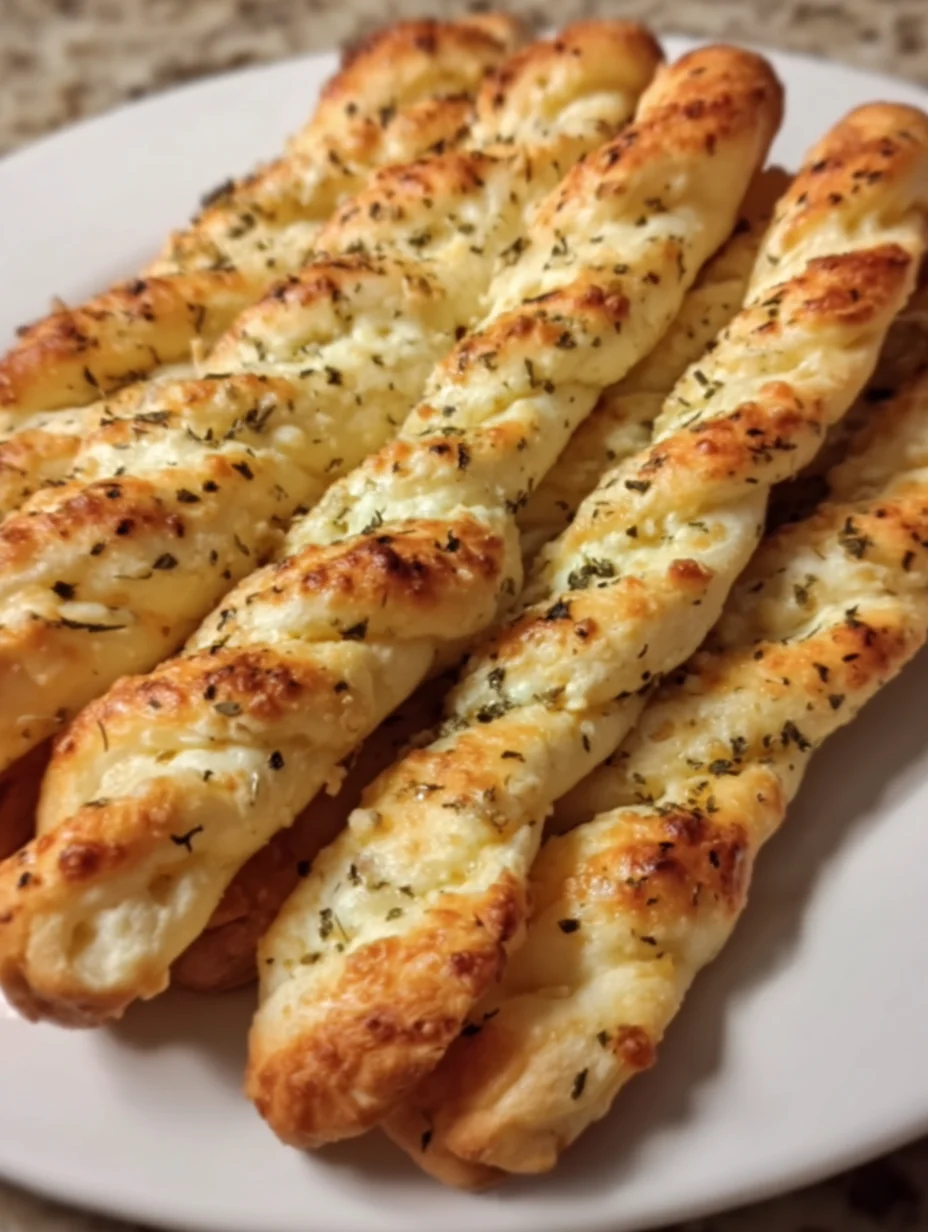 3-Ingredient Cottage Cheese Garlic Breadsticks Recipe