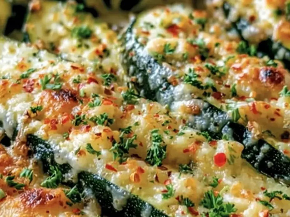 Baked Parmesan Zucchini – Crispy, Cheesy, Low-Carb Snack