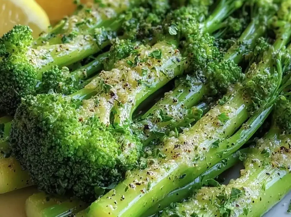 Roasted Broccoli Stems Recipe – Zesty, Crispy & Easy