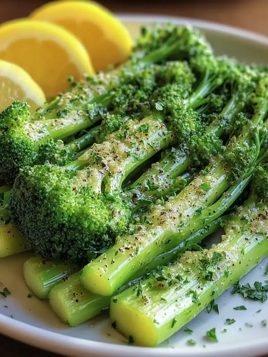 Roasted Broccoli Stems Recipe – Zesty, Crispy & Easy