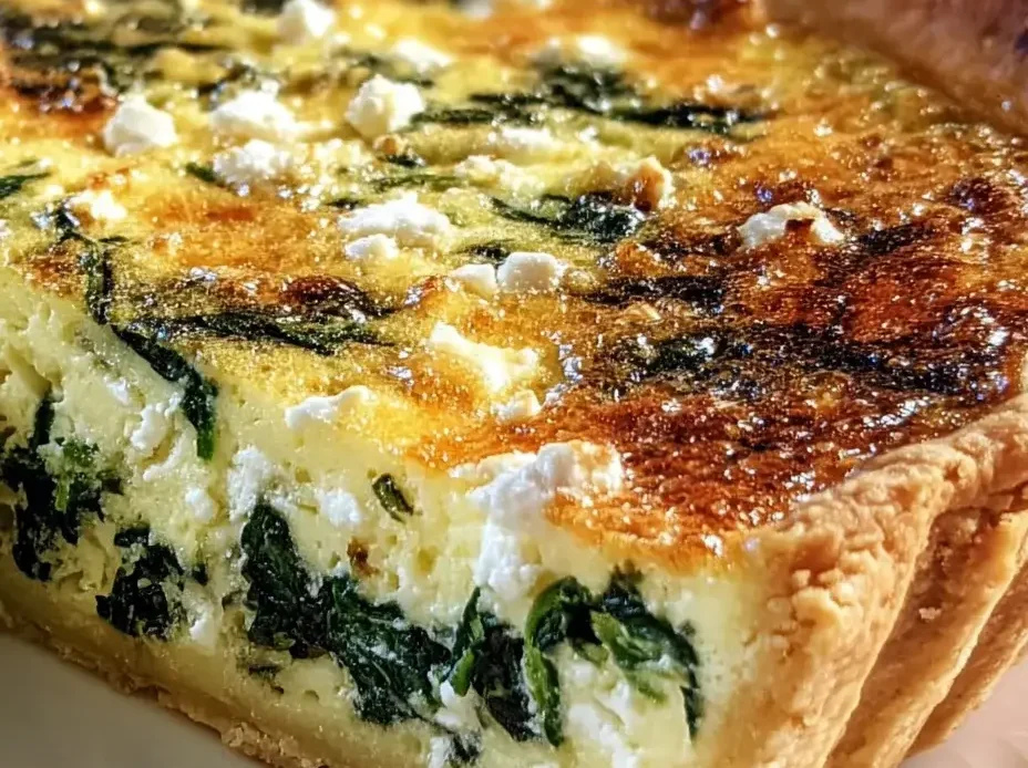 Spinach and Feta Quiche Recipe – Creamy, Savory & Easy to Make
