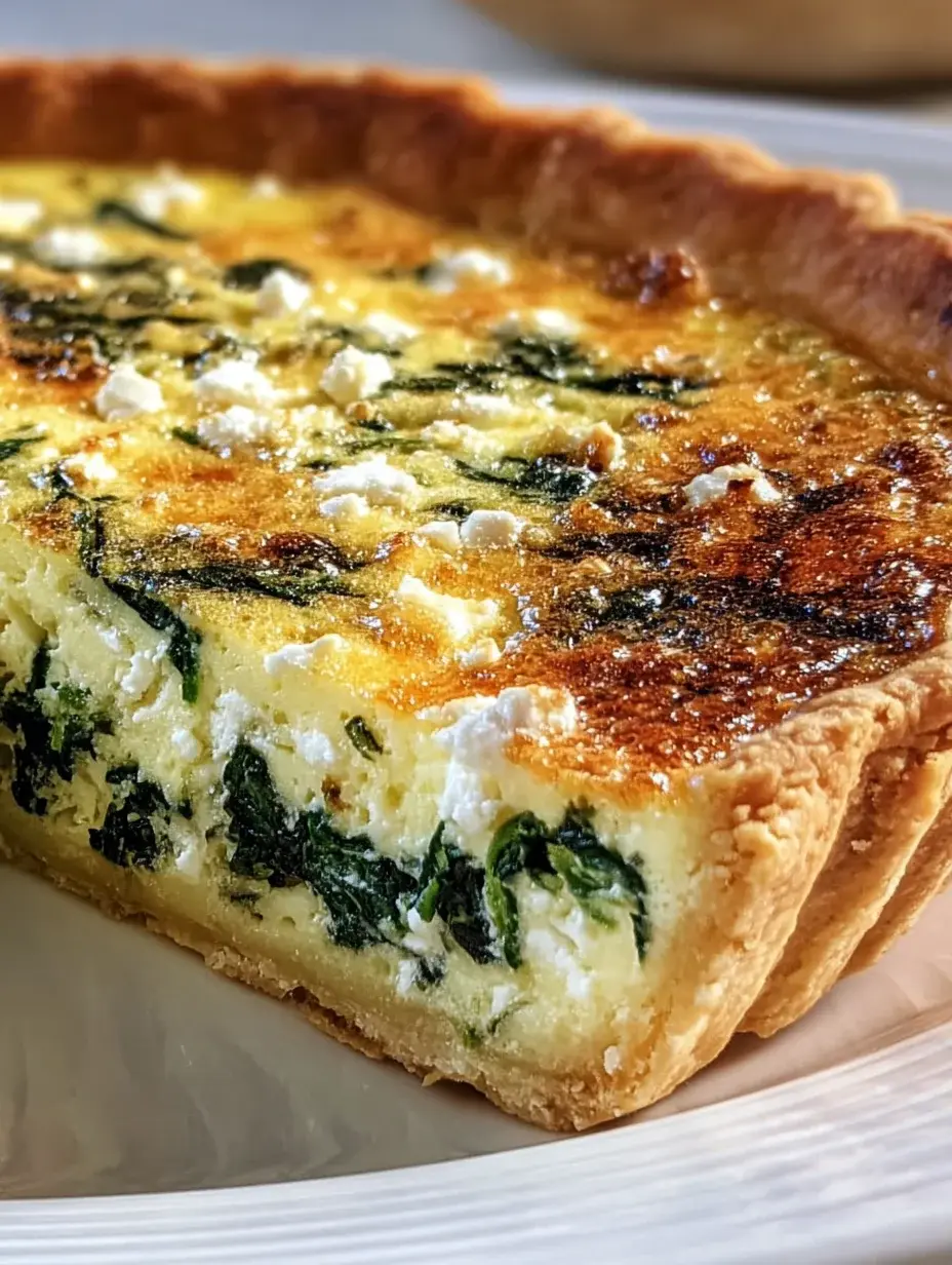 Spinach and Feta Quiche Recipe – Creamy, Savory & Easy to Make