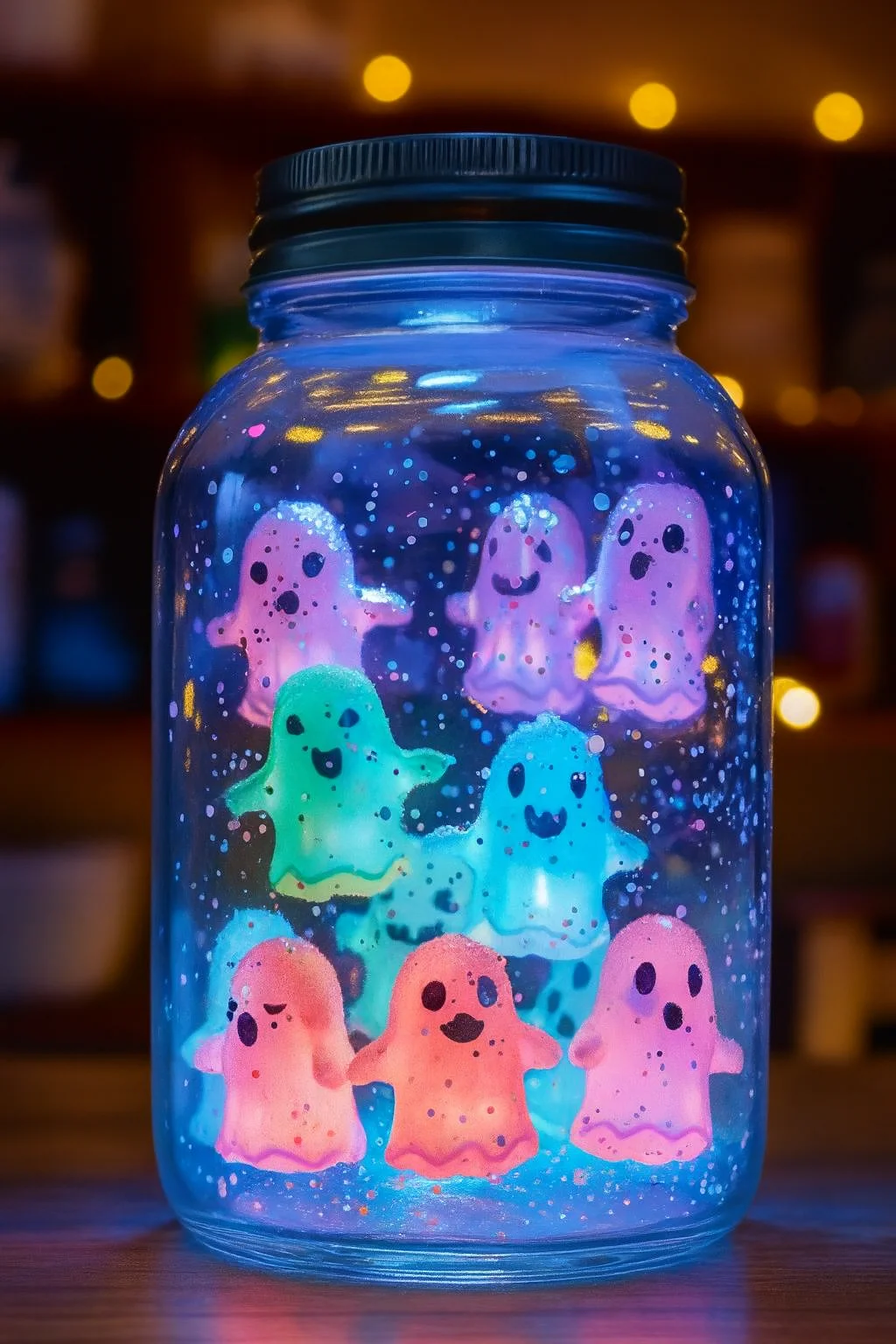 How to Make a Glowing Ghost Snow Globe Jar at Home (2025 DIY Halloween ...