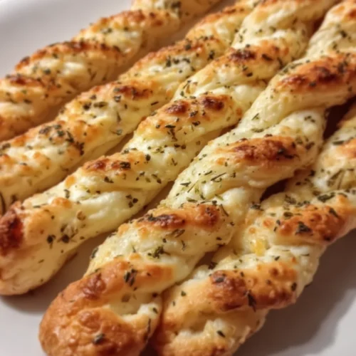3-Ingredient Cottage Cheese Garlic Breadsticks Recipe