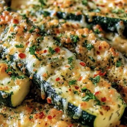 Baked Parmesan Zucchini – Crispy, Cheesy, Low-Carb Snack