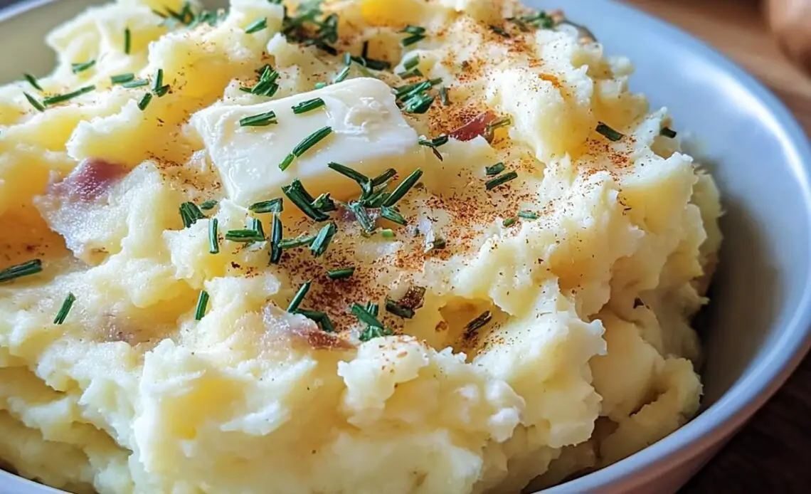 Indulge in Roasted Garlic Goat Cheese Mashed Potatoes Bliss - Sanji Cuisine