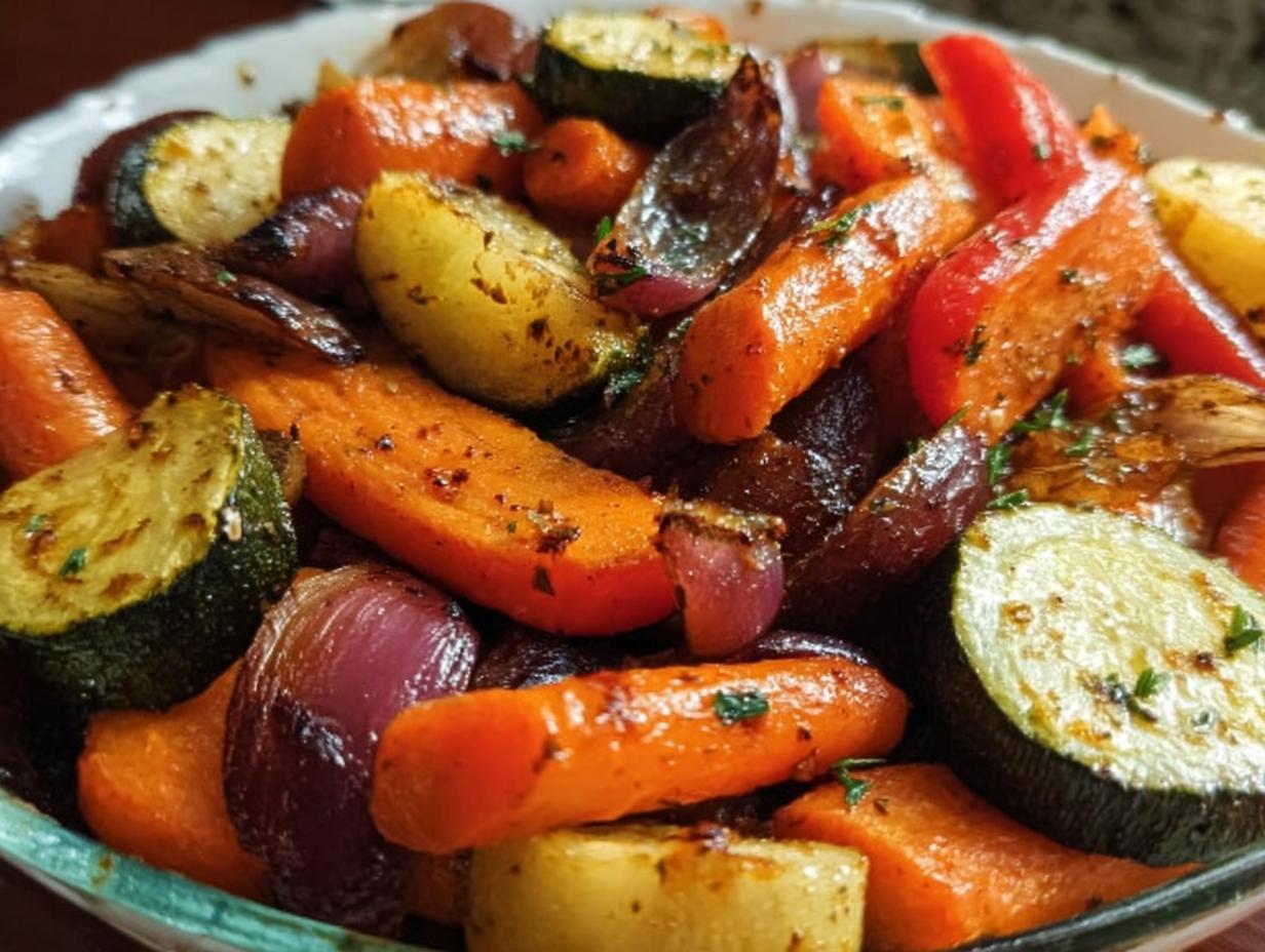 Roasted Vegetables with Apple Cider Vinaigrette Bliss - Sanji Cuisine