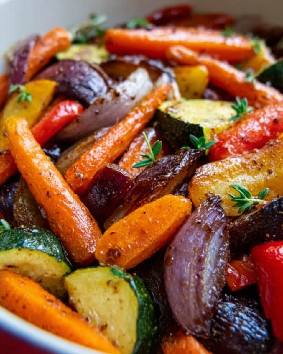 Roasted Vegetables with Apple Cider Vinaigrette Bliss - Sanji Cuisine