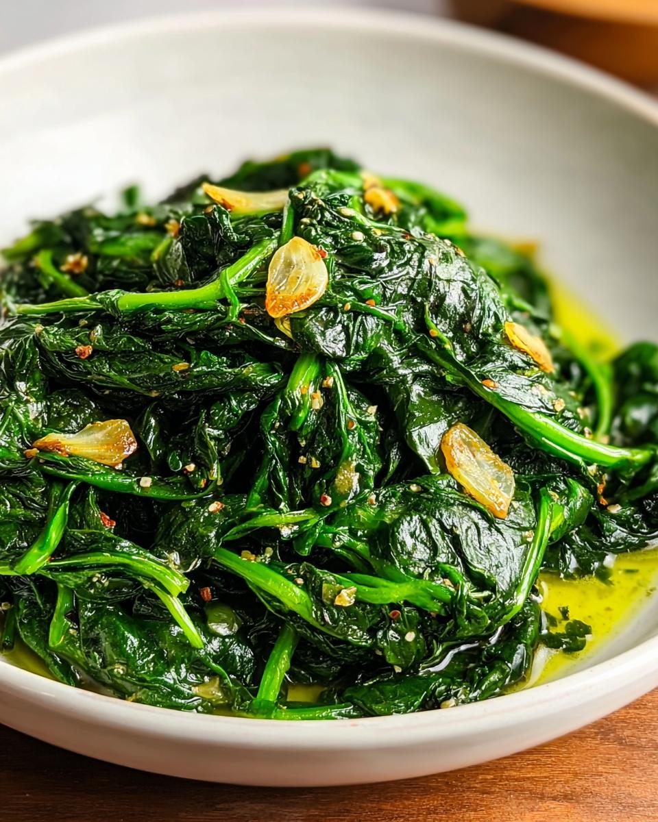 Irresistible Sautéed Garlic Spinach Recipe in Minutes Awaits - Sanji ...