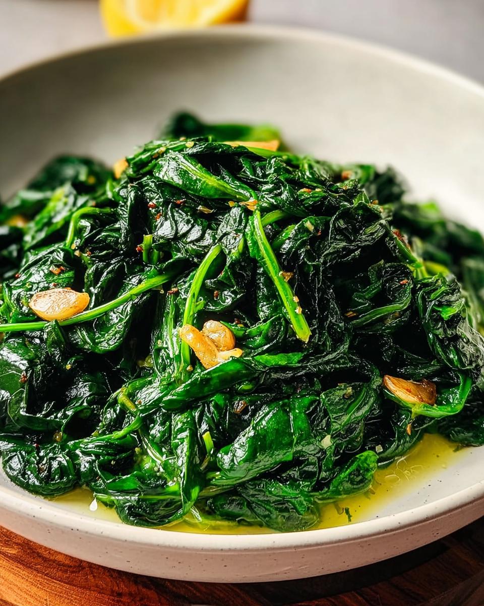 Irresistible Sautéed Garlic Spinach Recipe in Minutes Awaits - Sanji ...