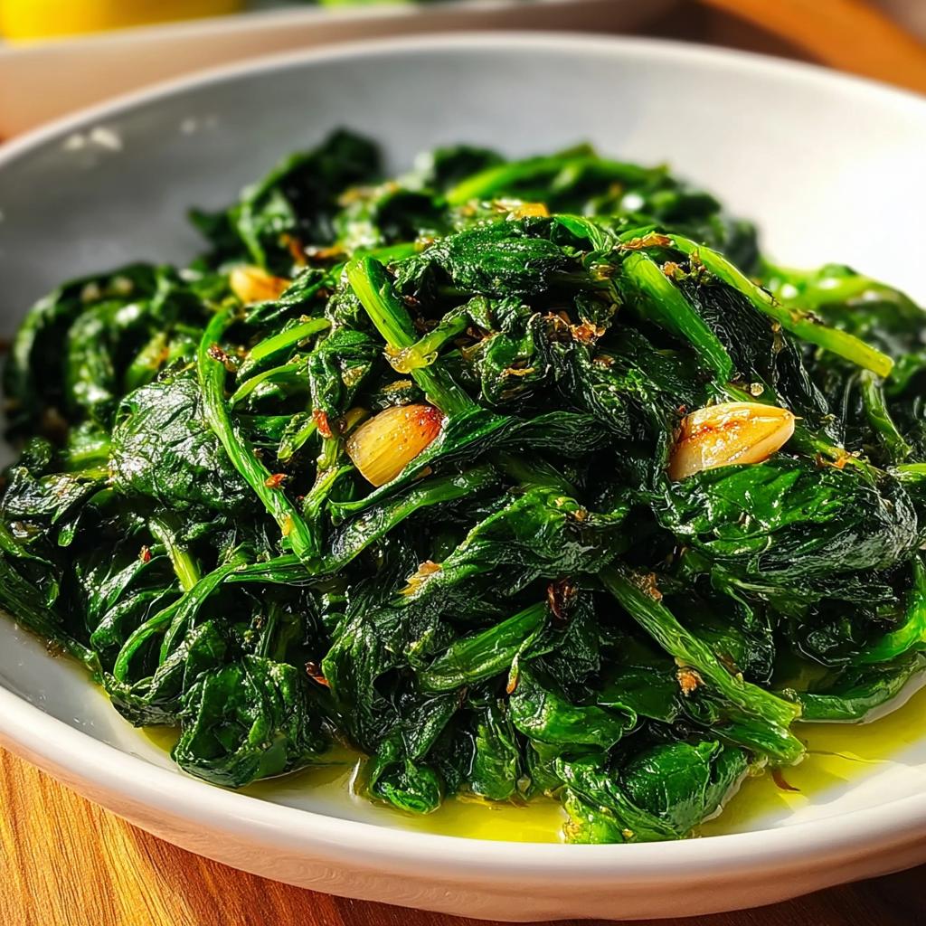 Irresistible Sautéed Garlic Spinach Recipe in Minutes Awaits - Sanji ...
