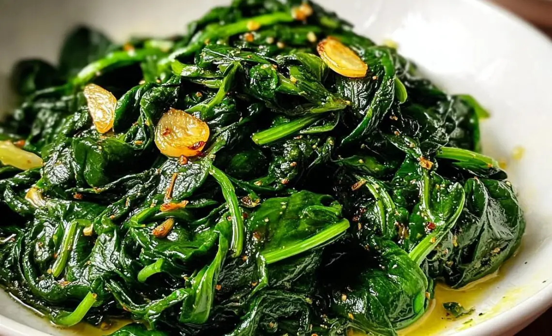 Irresistible Sautéed Garlic Spinach Recipe in Minutes Awaits - Sanji ...