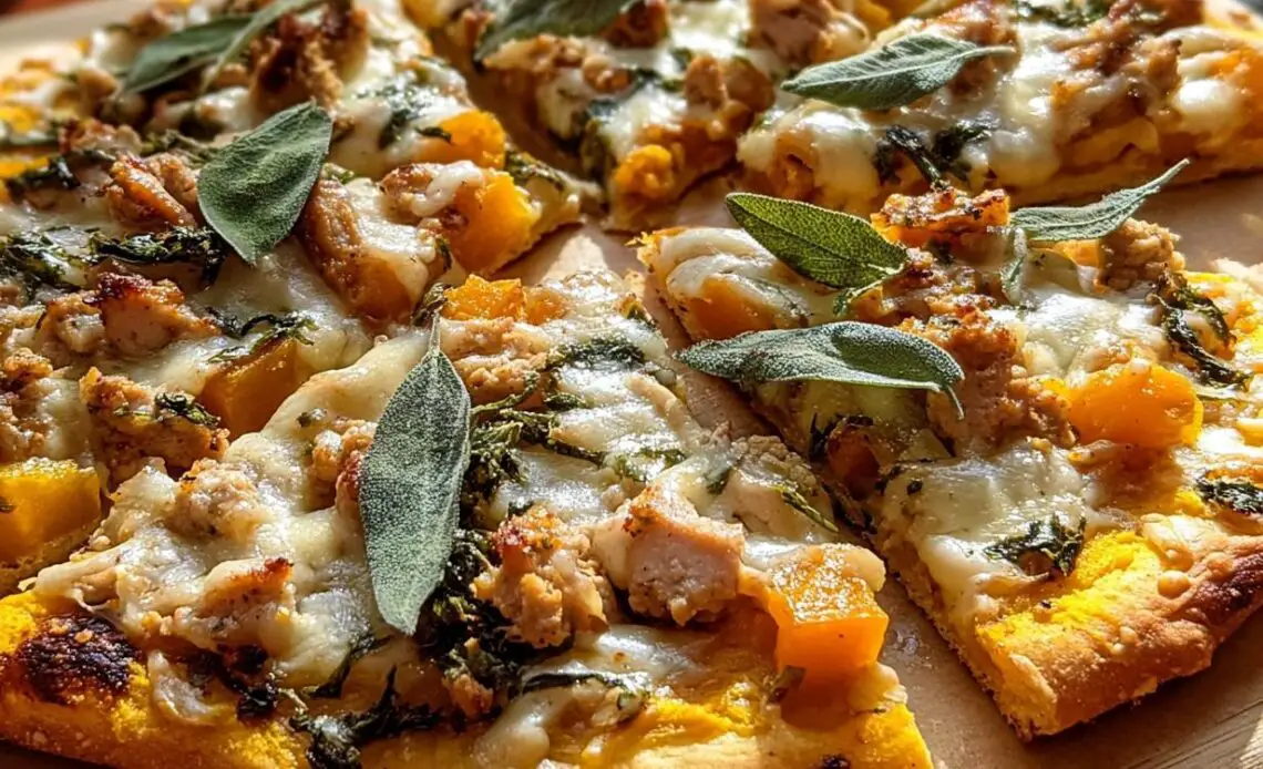 Irresistible Savory Pumpkin Pizza with Turkey & Sage Delight - Sanji ...