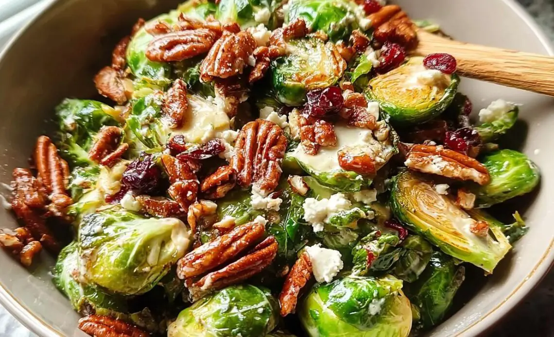 Spiced Maple Brussels Sprouts Salad Recipe for Fall Bliss - Sanji Cuisine