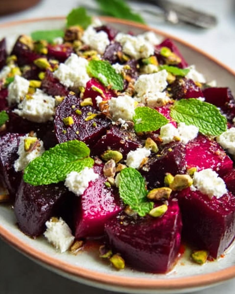 Vibrant Beet Salad with Feta, Pistachios & Mint Delight Joy - Sanji Cuisine