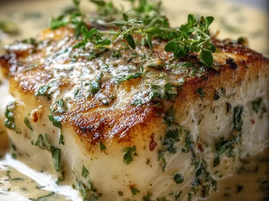 Baked Cod in Coconut Lemon Cream Sauce