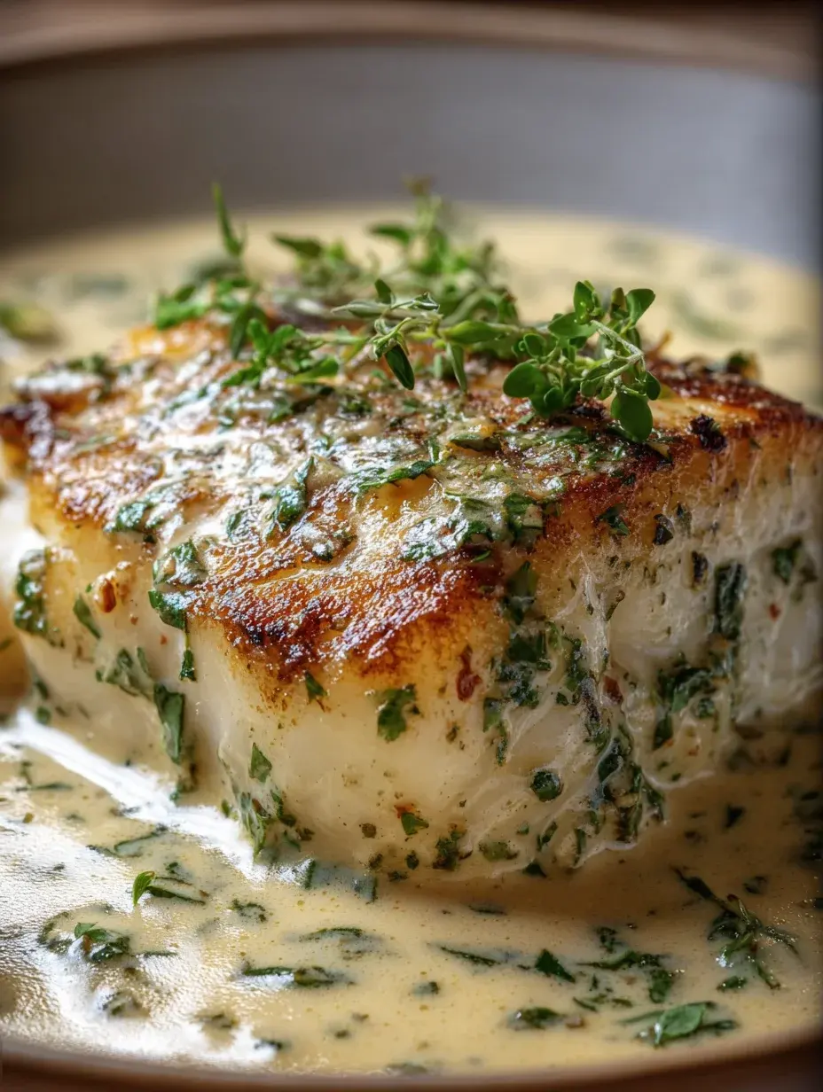Baked Cod in Coconut Lemon Cream Sauce