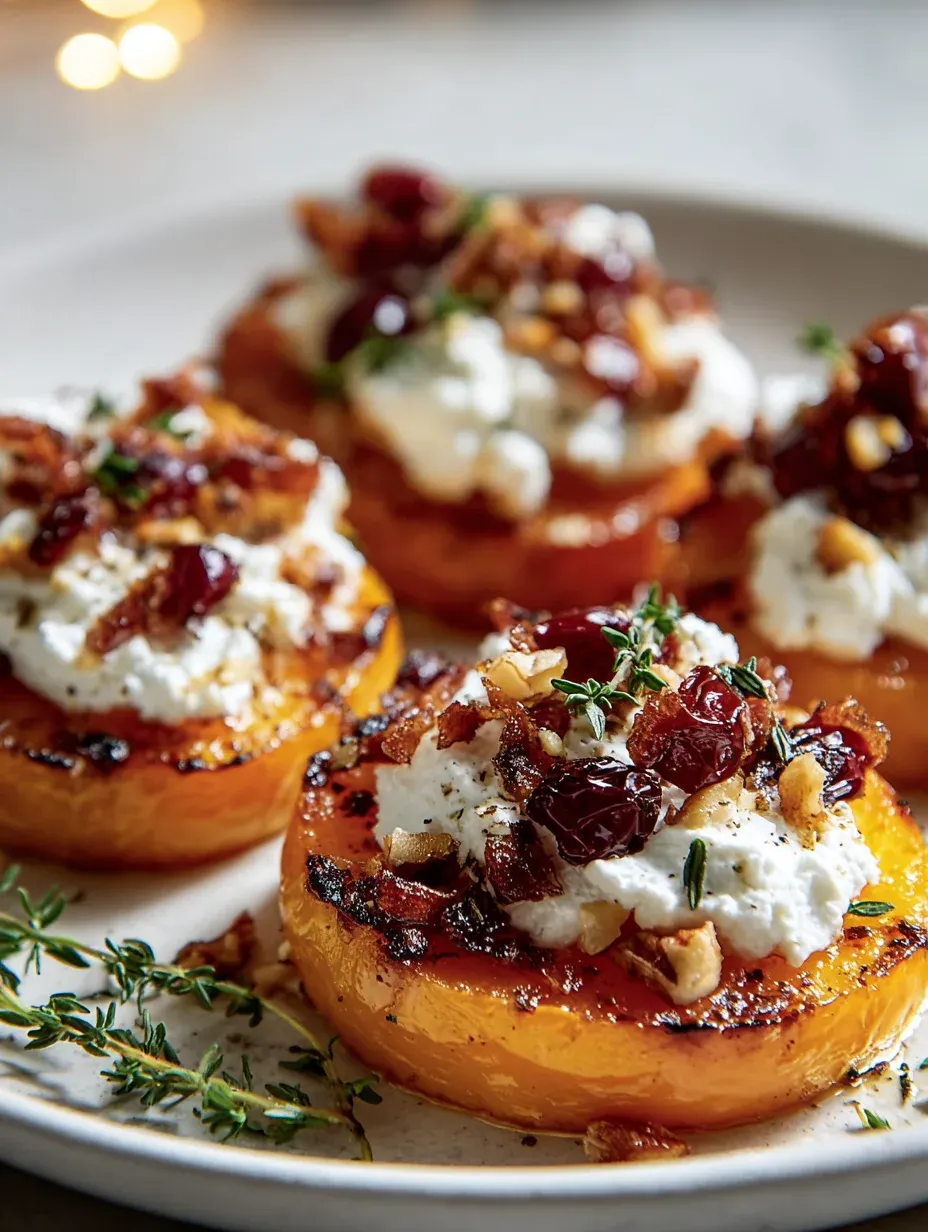 Butternut Squash Rounds with Ricotta – Cozy Fall Appetizer Recipe