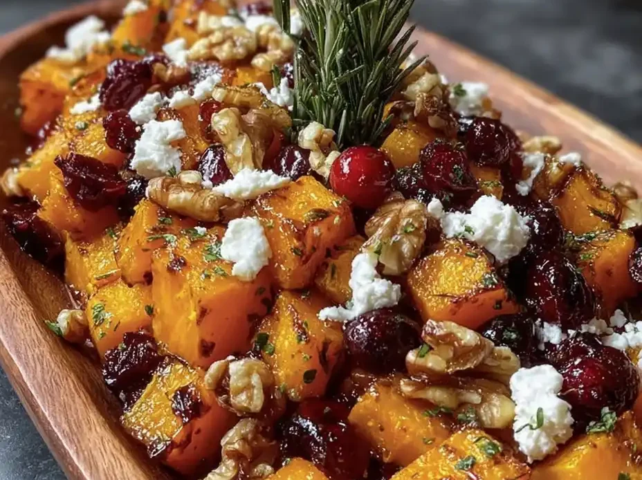 Caramelized Butternut Squash with Feta (Easy + Festive)