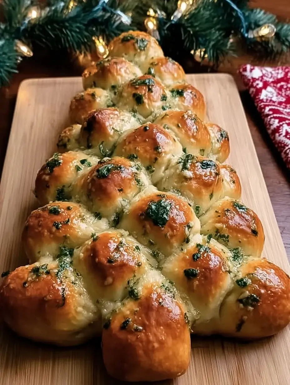 Cheesy Pull-Apart Christmas Tree Bread Recipe
