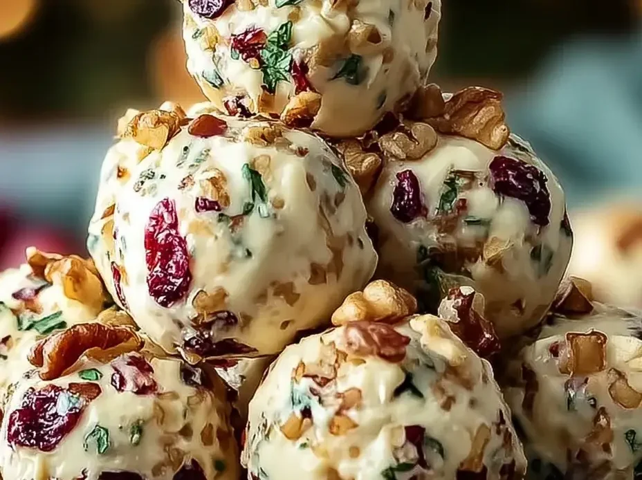 Cranberry Walnut Cheese Balls | Festive Easy Appetizer