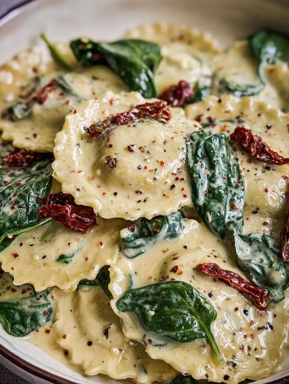 Creamy Tuscan Ravioli with Spinach – Easy 30-Minute Recipe