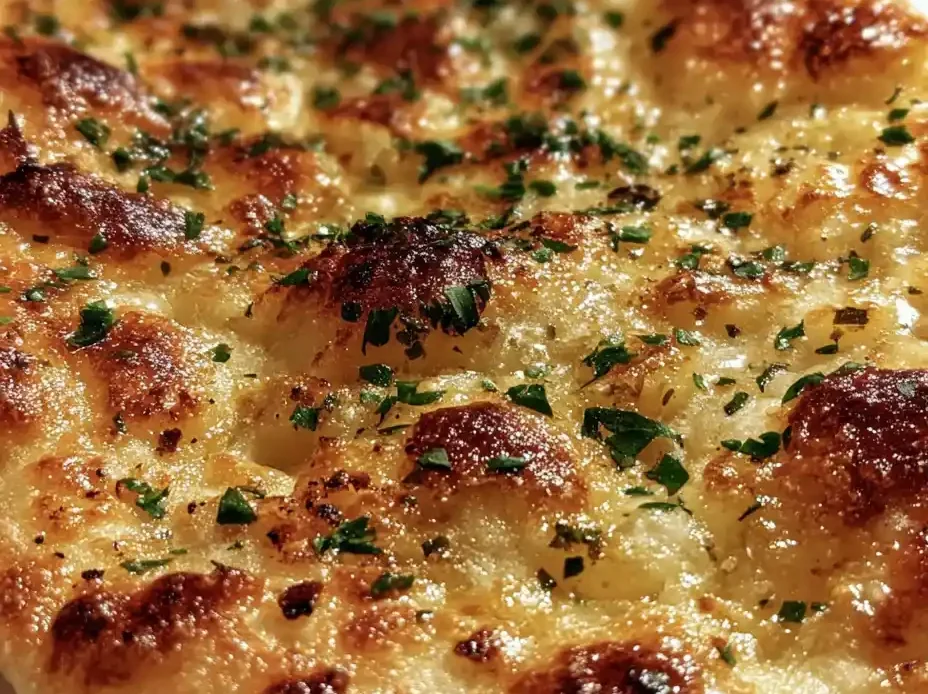 Garlic Butter Cottage Cheese Flatbread Recipe