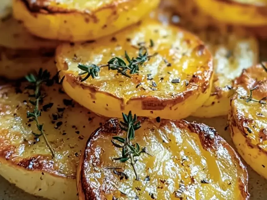 Herbed Cheesy Baked Potato Medallions | Crispy, Golden & Irresistible