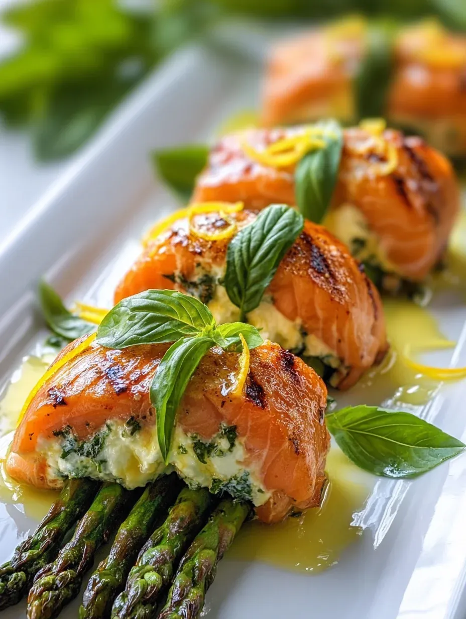 Lemon Basil Salmon Rolls – Fresh, Creamy & Elegant Dinner