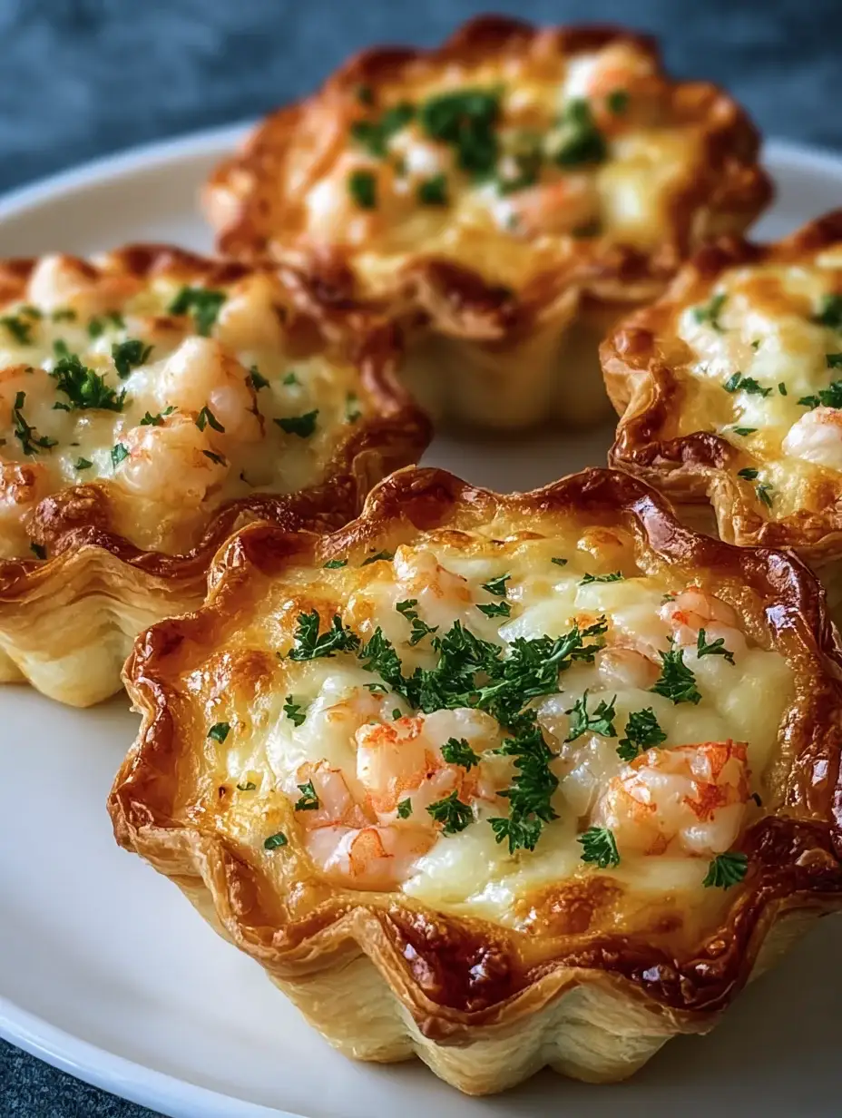 Golden Lobster Puff Pastry Cups – Elegant Seafood Appetizer Recipe