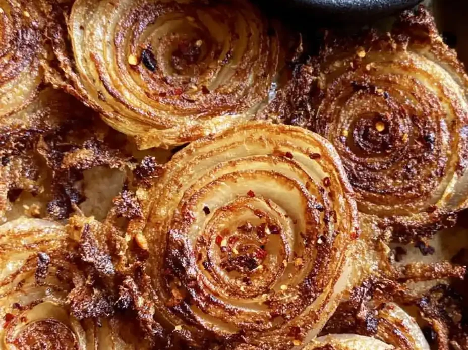 Crispy 2-Ingredient Onion Ring Chips (Easy & Oven-Baked)