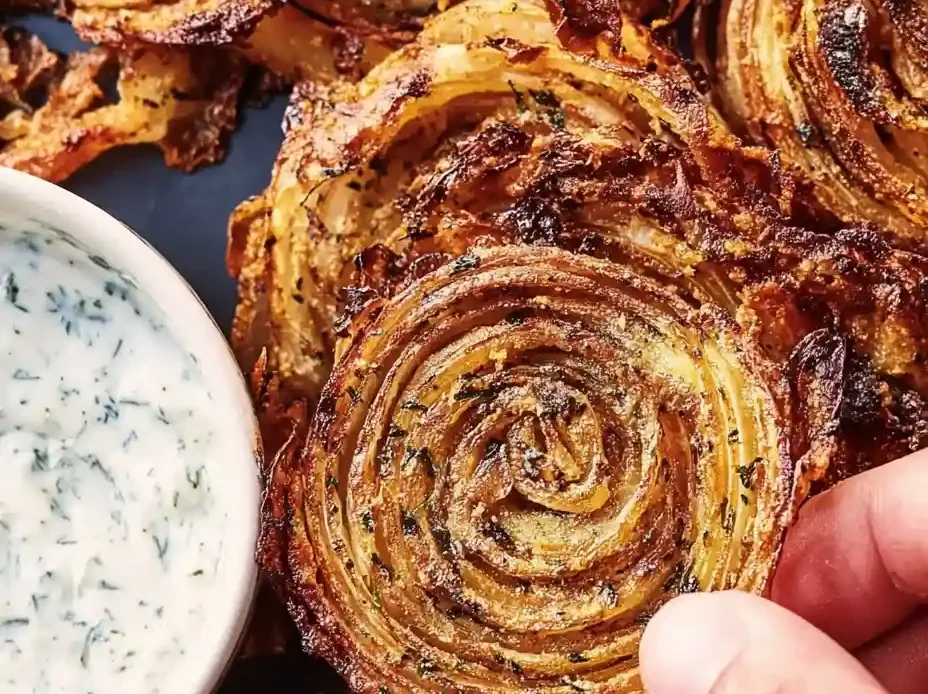 Crispy Onion Ring Chips Recipe | Baked Cheesy Snack