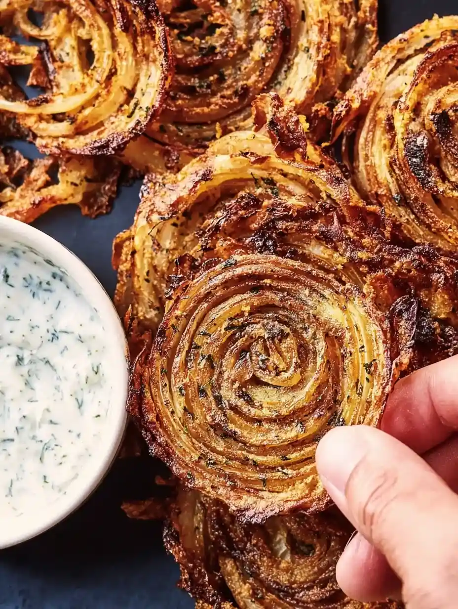 Crispy Onion Ring Chips Recipe | Baked Cheesy Snack