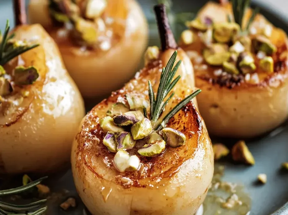 Roasted Pear Halves with Brie | Elegant Fall Appetizer