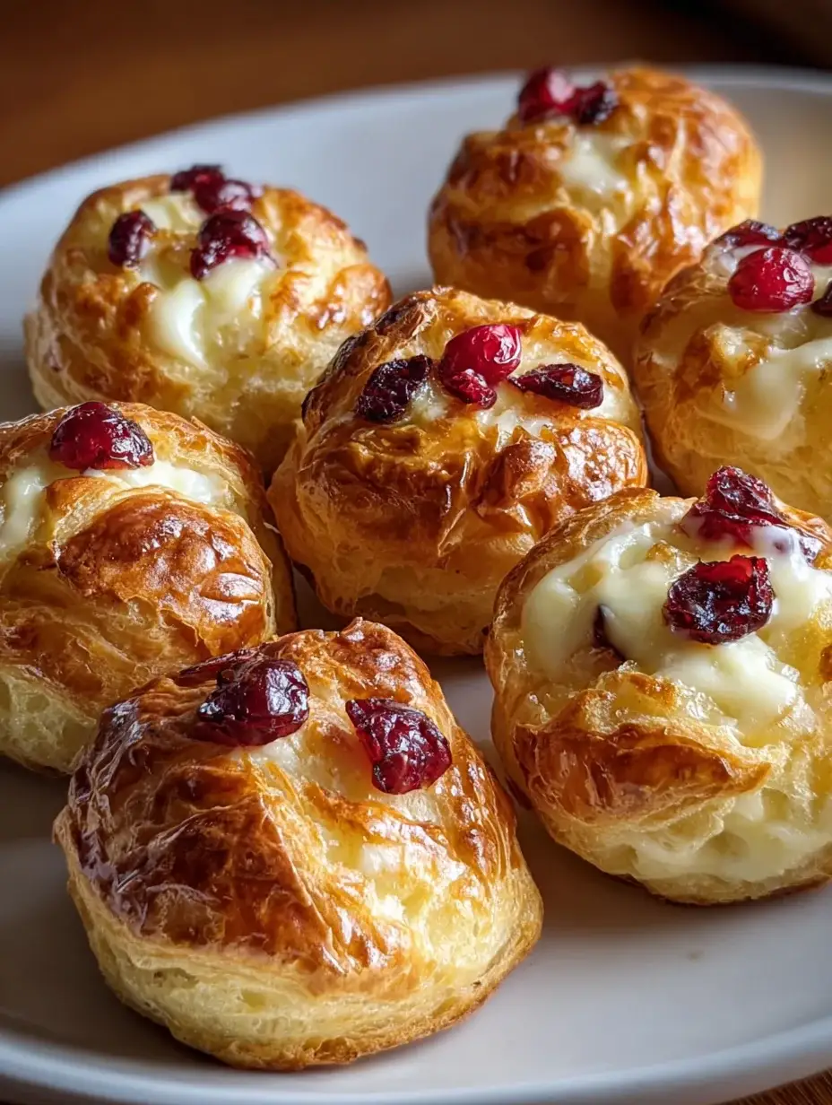 Roasted Pecan Cranberry Cheese Puffs (Easy & Festive)