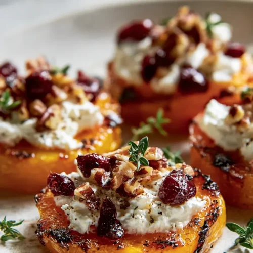 Butternut Squash Rounds with Ricotta – Cozy Fall Appetizer Recipe