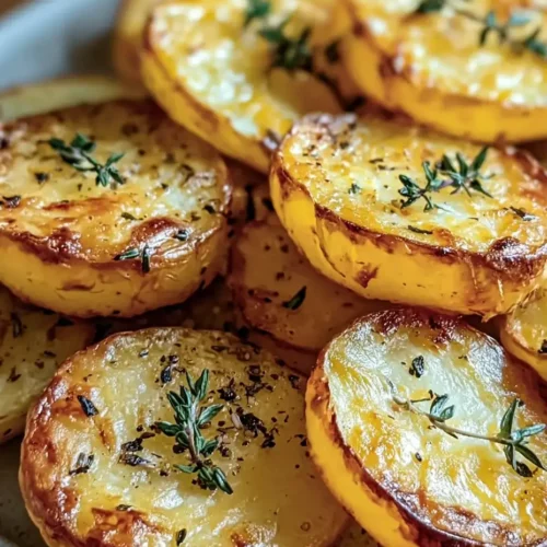 Herbed Cheesy Baked Potato Medallions | Crispy, Golden & Irresistible
