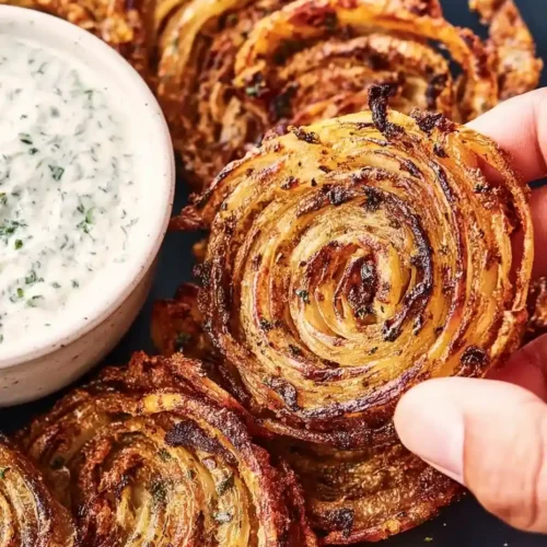 Crispy Onion Ring Chips Recipe | Baked Cheesy Snack