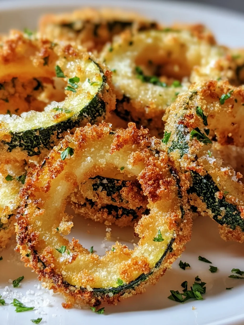 Parmesan Zucchini Rings (Crispy, Cheesy & Oven/Air Fryer Friendly ...