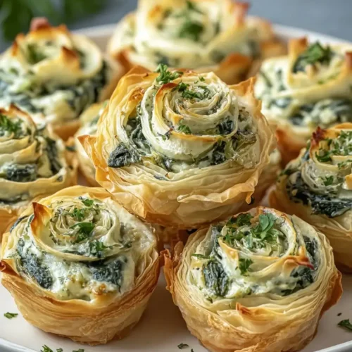 Spinach Artichoke Puff Pastry Cups – Easy Party Appetizer