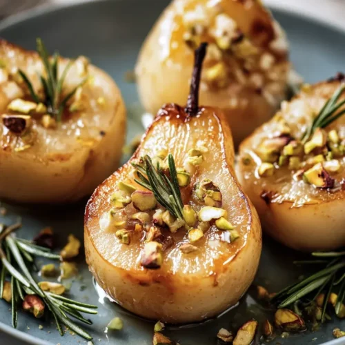 Roasted Pear Halves with Brie | Elegant Fall Appetizer