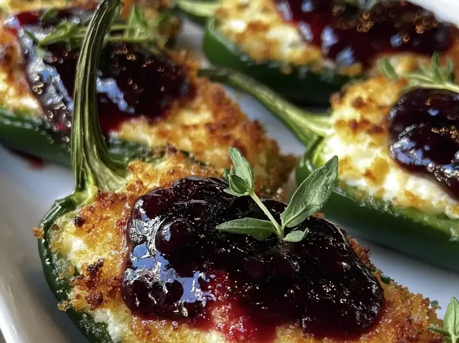 Blueberry Brie Jalapeño Poppers – Sweet, Spicy & Easy