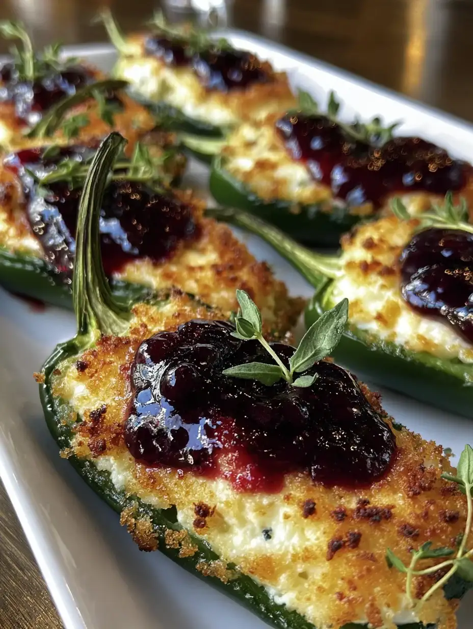 Blueberry Brie Jalapeño Poppers – Sweet, Spicy & Easy