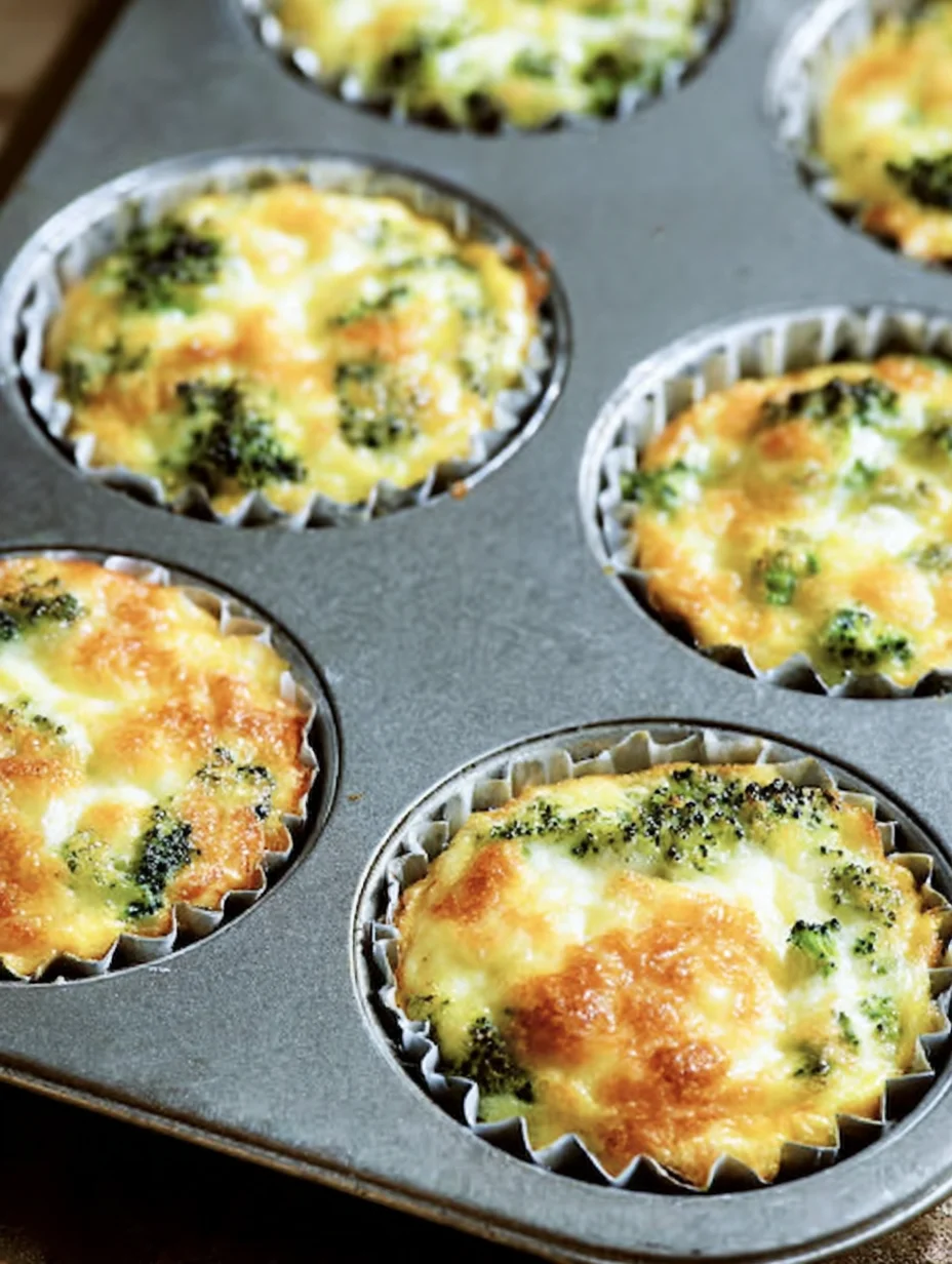 Broccoli Tarts with Cheese (Easy, Healthy & Fluffy!)