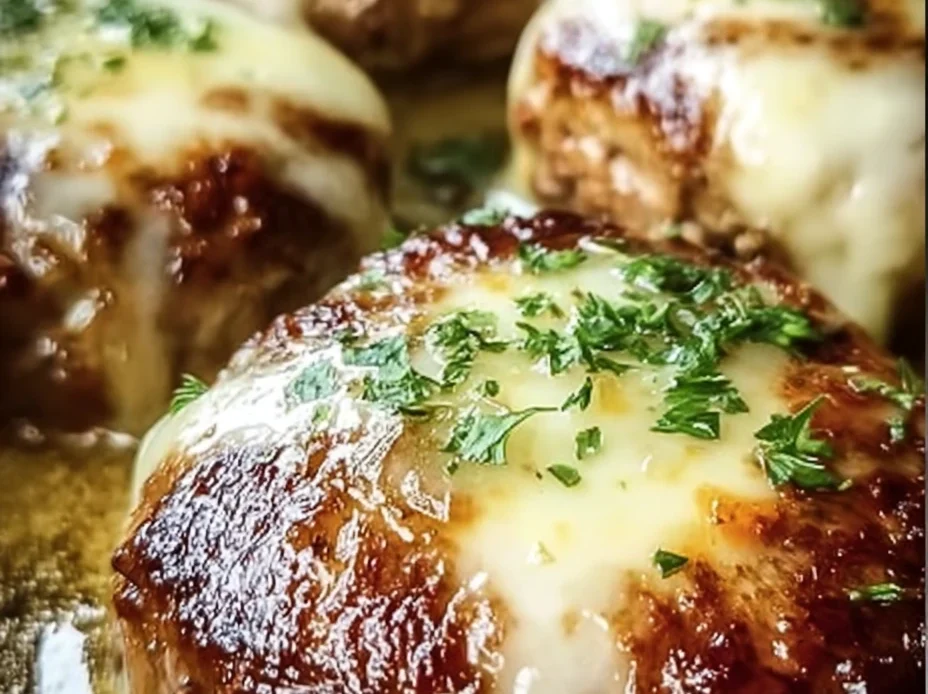 Cheesy Baked Meat Patties – Easy Oven Recipe for Comfort Food