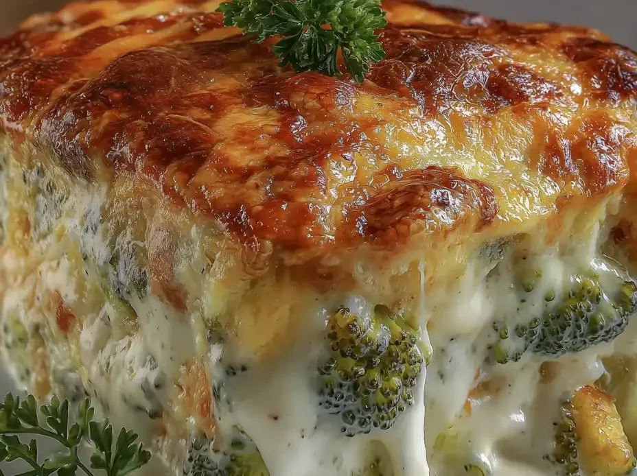 Creamy Broccoli Cottage Cheese Bake (High-Protein Comfort Food)