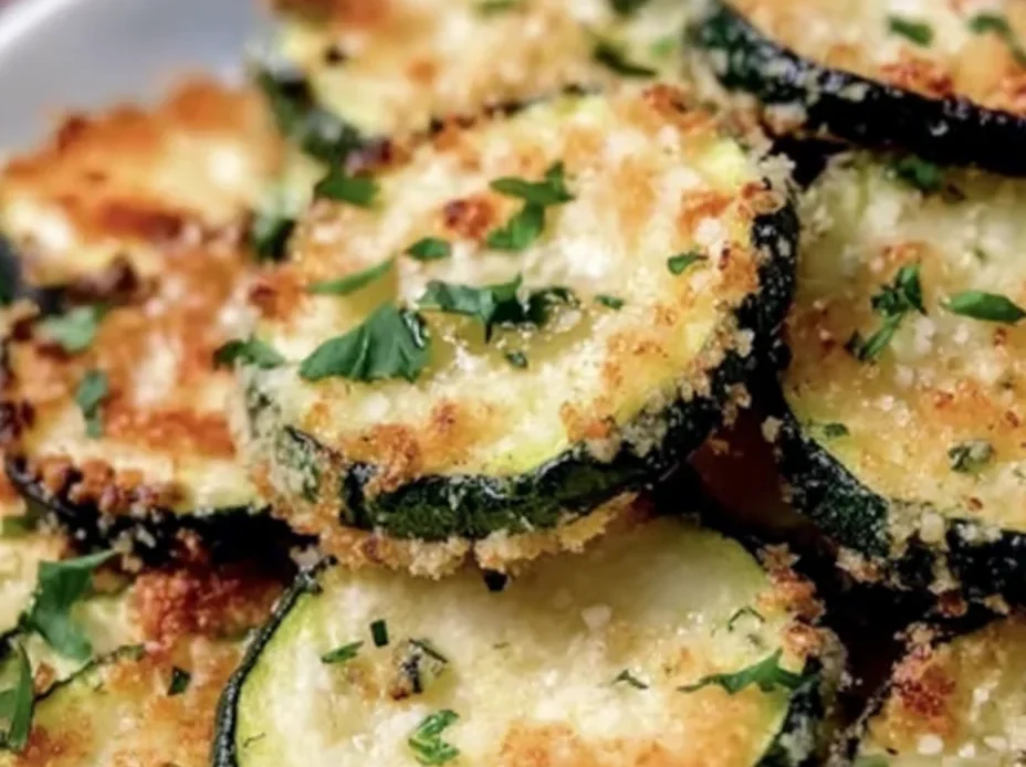 Crispy Parmesan Zucchini Rounds – Baked, Easy & Cheesy